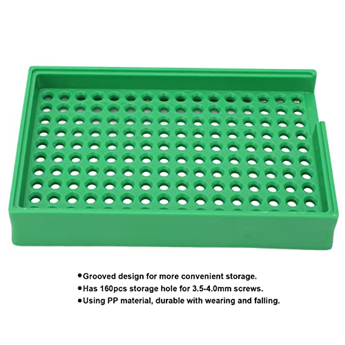 Bediffer Tool Tray Organizer, Screw Tray Holder Large Capacity 160 Holes Anti Static Easy Access for Hardware