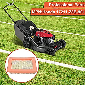 Hipa 17211-Z8B-901 Air Filter for Honda GCV160LAO GCV190LA HRR216K9 GC190LA HRR216 HRB216 HRB217 HRC216 HRS216 HRT216 HRX217 HRZ216 HU800AWD Lawn Mower (3 Pack)