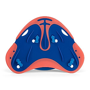 Speedo Unisex Biofuse Finger Paddle | Training Aid | Swim Fitness , Blue flame/Fluro Tangerine/Pool Blue, One Size