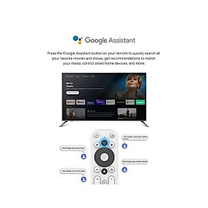 ONN Android TV 4K UHD Streaming Device with Voice Remote Control Google Assistant & High Speed HDMI Cable (100026240)