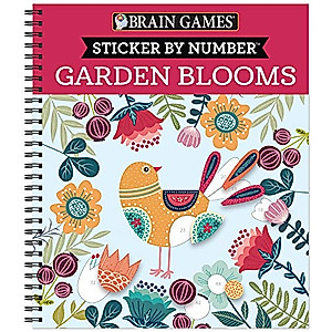 Brain Games - Sticker by Number: Garden Blooms