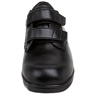 Apex Women's Conform Double Strap Sneaker, Black, 4.5 Extra Wide US