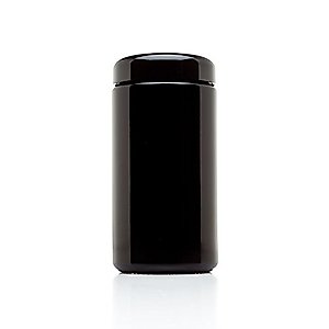 Infinity Jars 500 ml (17 fl oz) Tall Large Black Ultraviolet Glass Wide Mouth Screw Top Jar (1)