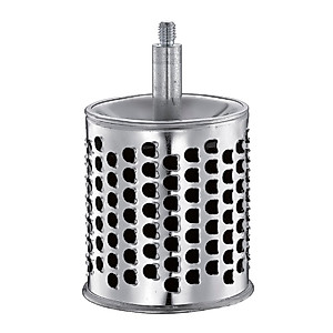 Zassenhaus Classic Drum Grater, Manual Kitchen Grater, Painted Metal, Beech Wood, Stainless Steel, Suction Base, 2 Grating Drums and Pestle, Can be Used as Vegetable Cutter, Cheese Grater and Slicer