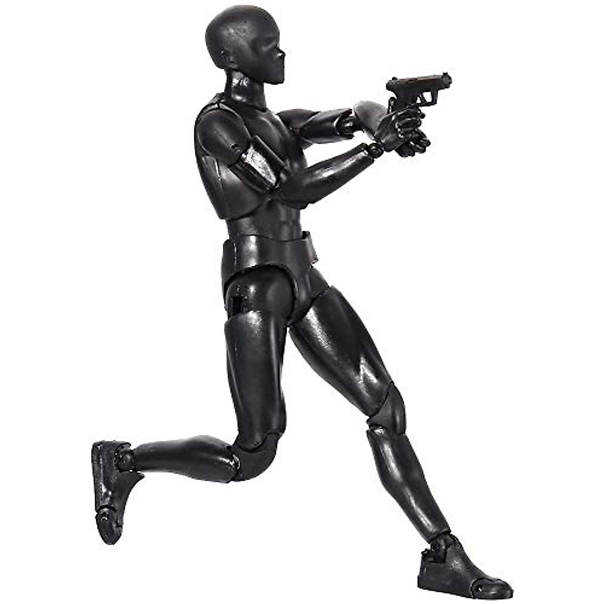 ABROBROKI Black Action Figures Body-Kun DX & Body-Chan DX PVC Figure Model Drawing for S H Figuarts with Box for Artists (Male)