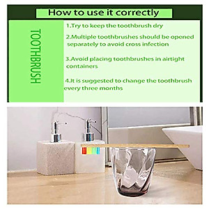 ECOPRO Kids Bamboo Toothbrush 10 Pack, Soft Bristles, Children's Toothbrushes Eco-Friendly Vegan Natural Wooden Handle Tooth Brush