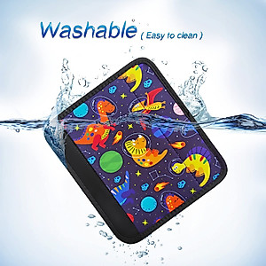 2Pack Seat Belt Cover for Kids, Cute Cartoon Pattern Car Seat Belt Pads Cover for Girls and Boys, Kid's Seat Belt Cushion, Shoulder Strap Pad (Space Dinosaur)