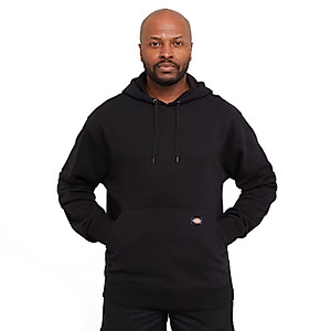 Dickies Men's Pullover Fleece Hoodie, Black, Medium