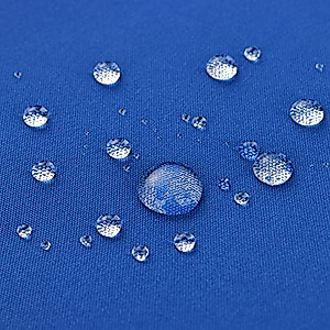 Yumfoz 10 Ft Umbrella Replacement Canopy 6 Ribs Outdoor Sunbrella Market Top for Yard Garden Patio Beach, Blue, 6骨