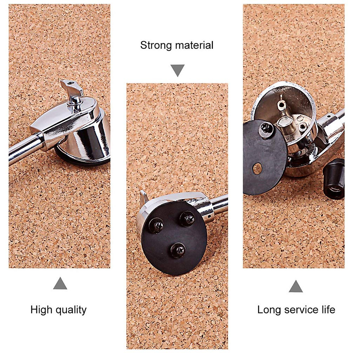 ARTIBETTER Drum Spurs Leg Professional Kick Drum Support Stands Bracket Anti-skid Drum Feet Holder Replacement Parts Bottom Instrument Accessory