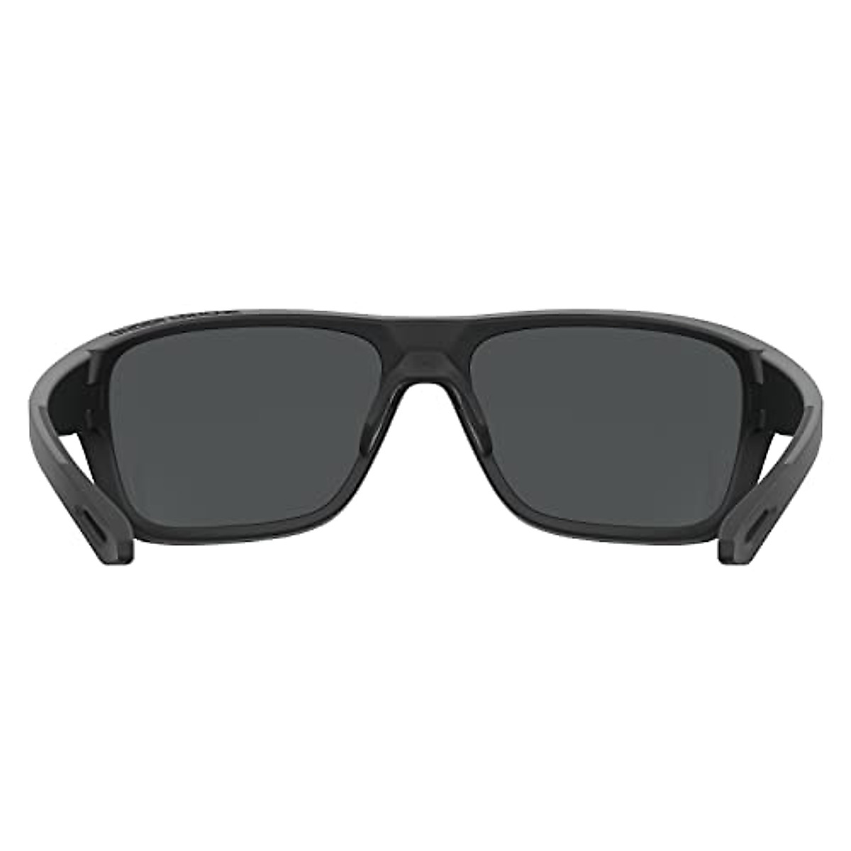 Under Armour mens Ua Battle Sunglasses, Matte Black/Gray, 65mm 16mm US