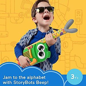 Fisher-Price StoryBots A to Z Rock Star Guitar, Pretend Musical Instrument Learning Toy That Teaches The Alphabet for Preschool Kids Ages 3 Years & up
