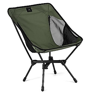 TOMSHOO Portable Camping Chairs Lightweight Folding Chair Outside, Compact Beach Chairs for Adults Adjustable Height Foldable Chair for Backpacking, Travel, Hiking, Fishing, Supports 350 Lbs