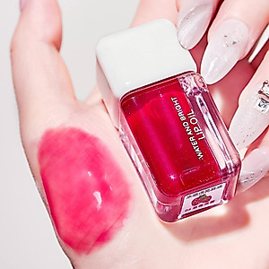 HMDABD Teen Make up Basket Hydrating Lip Gel Vitamin E Clear Rosehip Oil Bubble Gum Cherry Strawberry Lip Filler Hydrating Cute Makeup Stuff