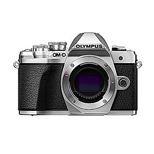 Olympus OM-D E-M10 Mark III Camera Body (Silver), Wi-Fi Enabled, 4K Video