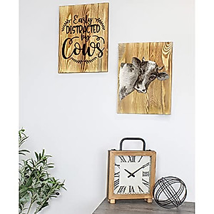 Darware Blank Wood Plaques (2-Pack, Stained Finish); Rectangular Wooden Signs for DIY, Crafts 12x16 Inch