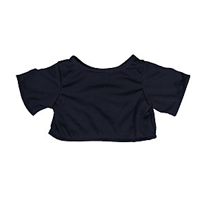 Navy Blue T-Shirt Teddy Bear Clothes Fits Most 14"-18" Build-a-Bear and Make Your Own Stuffed Animals