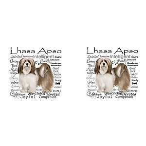 CafePress Lhasa Apso Traits Mugs Ceramic Coffee Mug, Tea Cup 11 oz