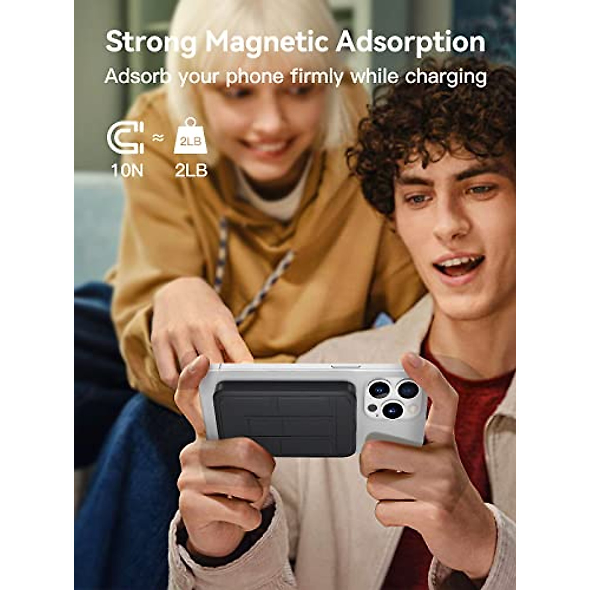 NEWDERY Mag-Safe Wireless Charger: 10000mAh Power for iPhone