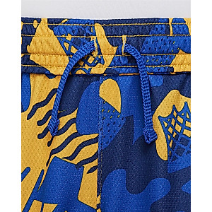 Nike Big Boys' Dri-FIT Elite Basketball Shorts (Large, Game Royal/Yellow Ochre/White)