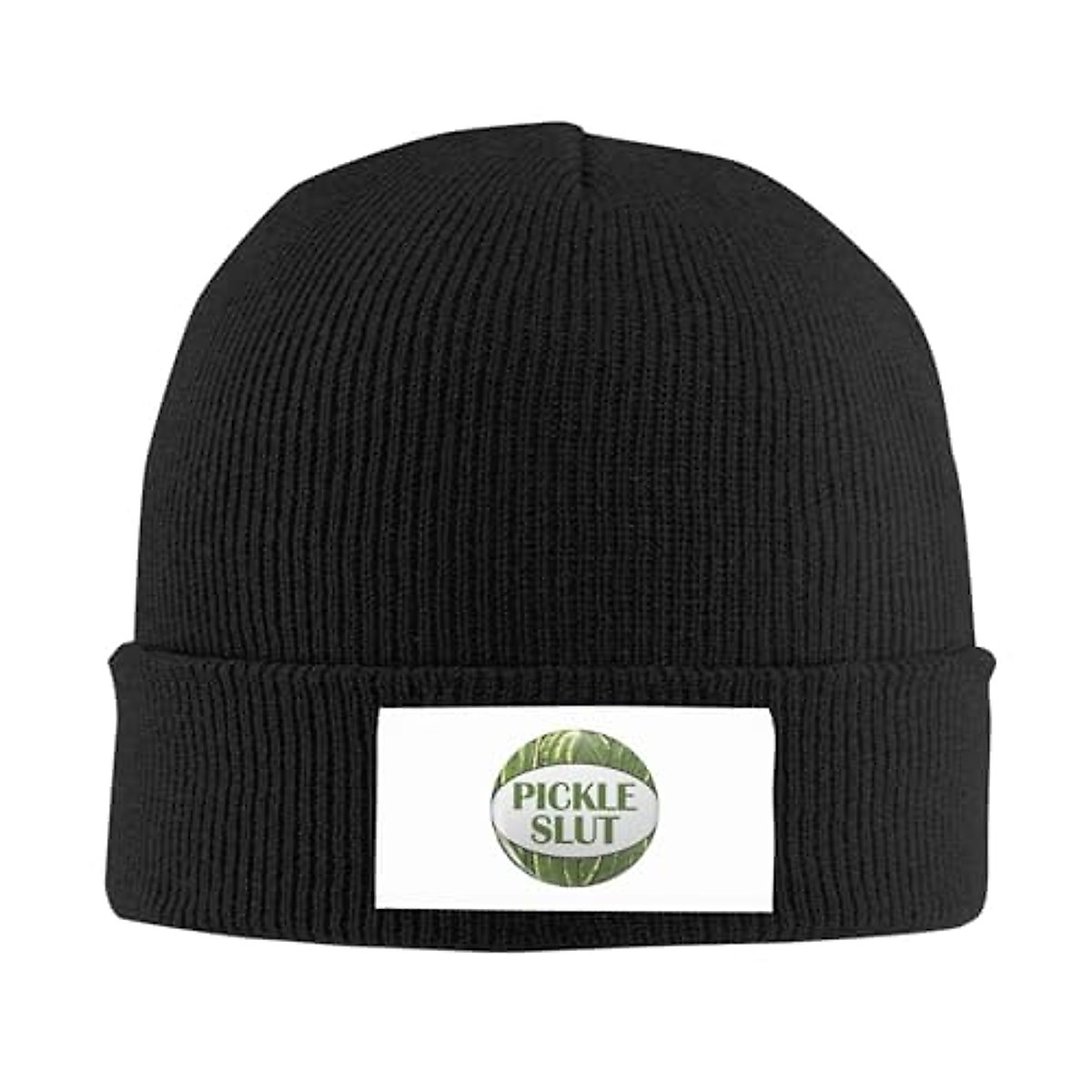 Pickle Slut Logo 1 Knitted Hat Woolen Hat Warm Fashion Outdoors Knit Cap Unisex Black