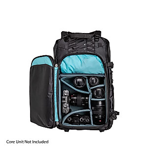 Shimoda Action X30 Water Resistant Camera Backpack - Fits DSLR, SLR, Mirrorless Cameras, Batteries, Lenses, and Other Gear - Core Unit Modular Camera Inserts Sold Separately - Black