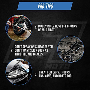 M1 MOTO Fast Detailer Motorcycle Cleaner, Pro Polish Plus Sealer Spray, All-in-One Every Surface Motorcycle Cleaning Kit with Microfiber Cloth, Quick Detailer, 16 FL OZ