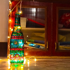 Abba Patio Battery Powered String Lights, 9.5ft 30 LED Star Decorative Lights Garden Home Party Wedding Festival Landscape, Warm White