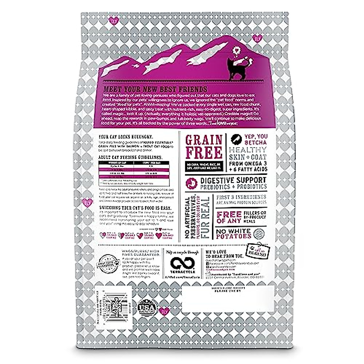 I AND LOVE AND YOU Naked Essentials Dry Cat Food - Grain Free Kibble (Variety of Flavors), Salmon + Trout, 3.4 Lb