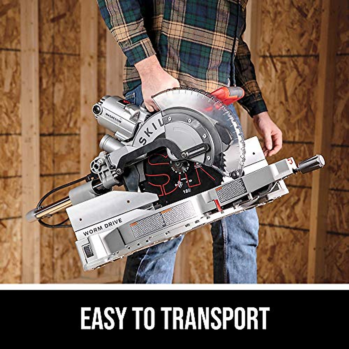 SKILSAW SPT88-01 12 In. Worm Drive Dual Bevel Sliding Miter Saw