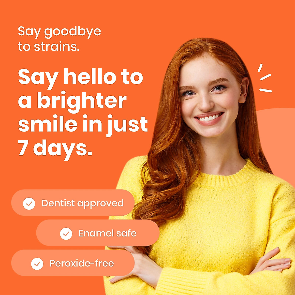 DrDent Professional Teeth Whitening Strips 21 Treatments - Safe for Enamel - Non Sensitive Teeth Whitening - Whitening Without Any Harm - Pack of 42 Strips + Mouth Opener Included