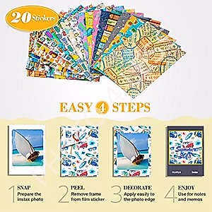 Fujifilm Instax Mini LiPlay Hybrid Instant Camera (Blush Gold) + Instant Film (20 Shots) + Rainbow Film (10 Shots) + 32GB microSDHC + Case + Scrapbooking Album + 20 Sticker Frames Travel Package