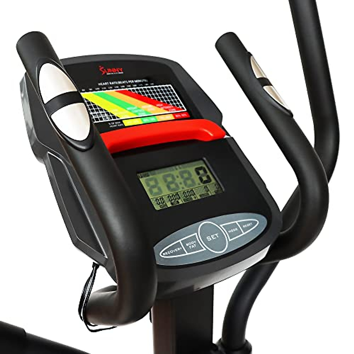 Sunny Health & Fitness Power Stride Smart Elliptical Machine Trainer with 16-Level Magnetic Resistance, Advanced Flywheel and Exclusive SunnyFit® App Enhanced Bluetooth Connectivity - SF-E321005