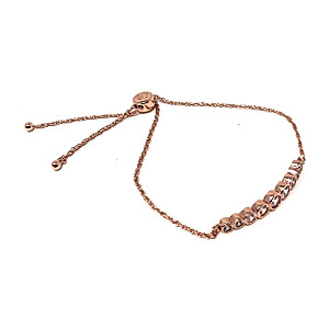 Kate Spade Circle of Love Rose Gold Plated Adjustable Chain Bracelet