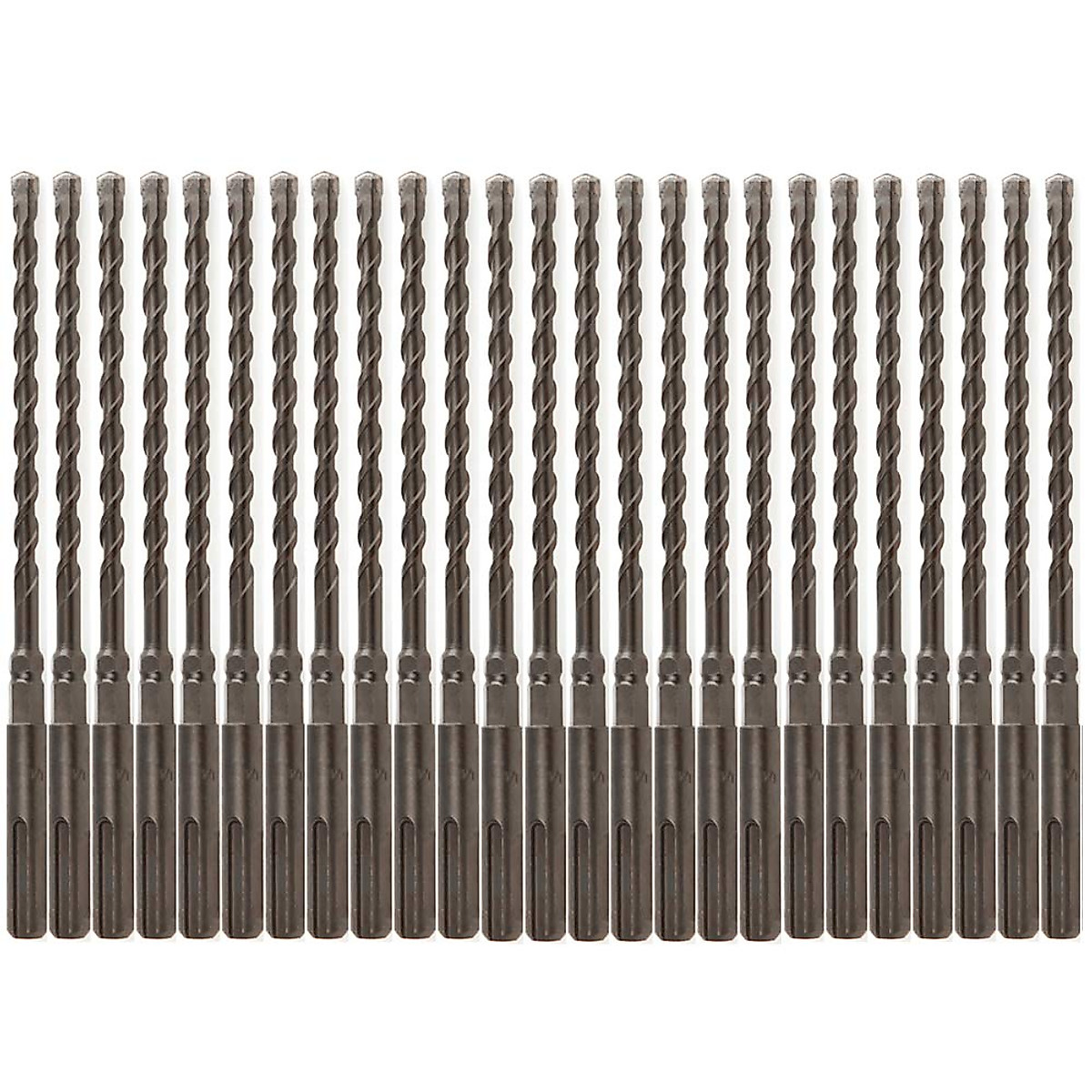 25PC, 5/32" x 7", SDS Plus Hex Rotary Hammer Drill Bits