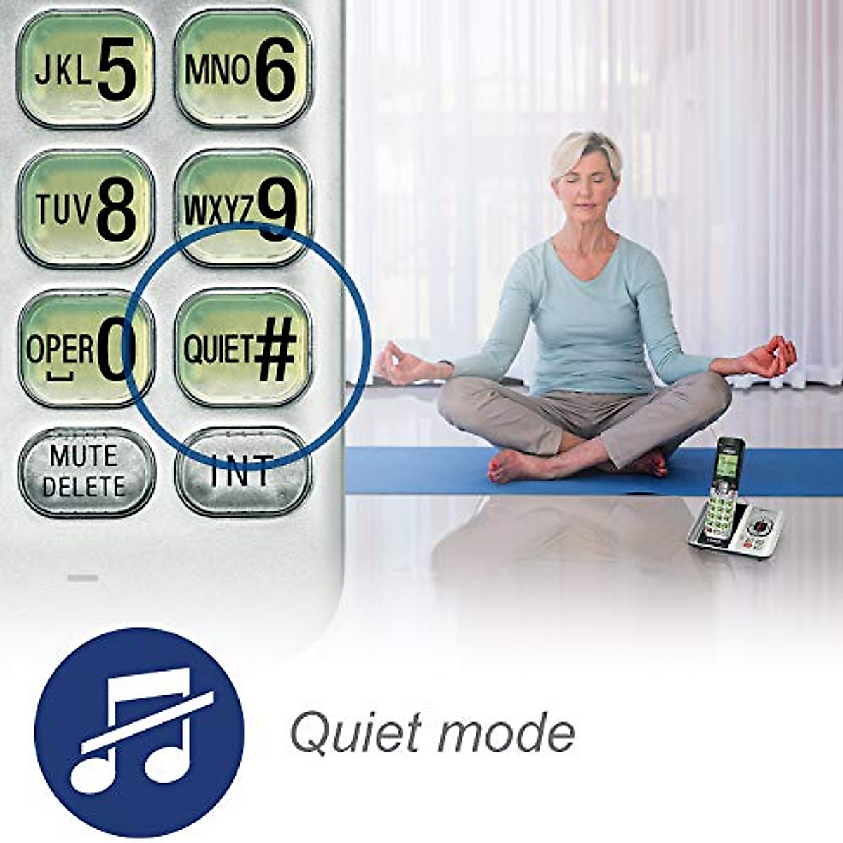 VTech CS6529-4 DECT 6.0 Phone Answering System with Caller ID/Call Waiting, 4 Cordless Handsets, Silver/Black