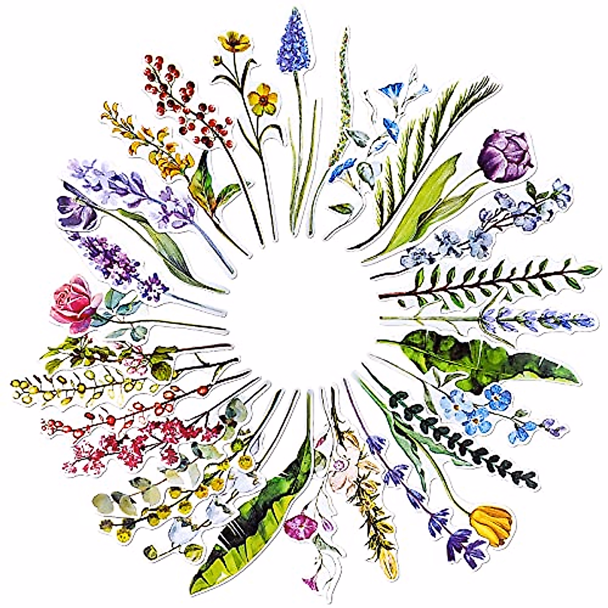 MWOOT 30Pcs Flowers Shape Bookmarks,Colorful Paper Page Clips Bookmark Set ,Creative Paper Book Markers Gifts for Book Lovers Women Girls(30 Styles)