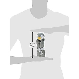 Angel Dear Three of a Kind Blankie, Grey Penguin