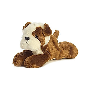 Aurora® Adorable Mini Flopsie™ Semper Fi Stuffed Animal - Playful Ease - Timeless Companions - Brown 8 Inches