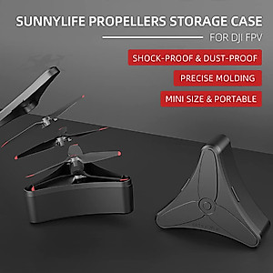 Anbee Propeller Storage Case Props Carrying Case Protective Box Compatible with DJI FPV Drone (2PCS)