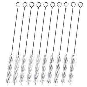 Straw Cleaner Brush for Stanley Extra Long 12 inch, Extra Wide 12mm diam Straw Brushes for 40/30/20 oz Stanley Mug, Straw Cleaning Brush for Tubes, Water Cup, Extra Long Straw Brush Set 10 Pack