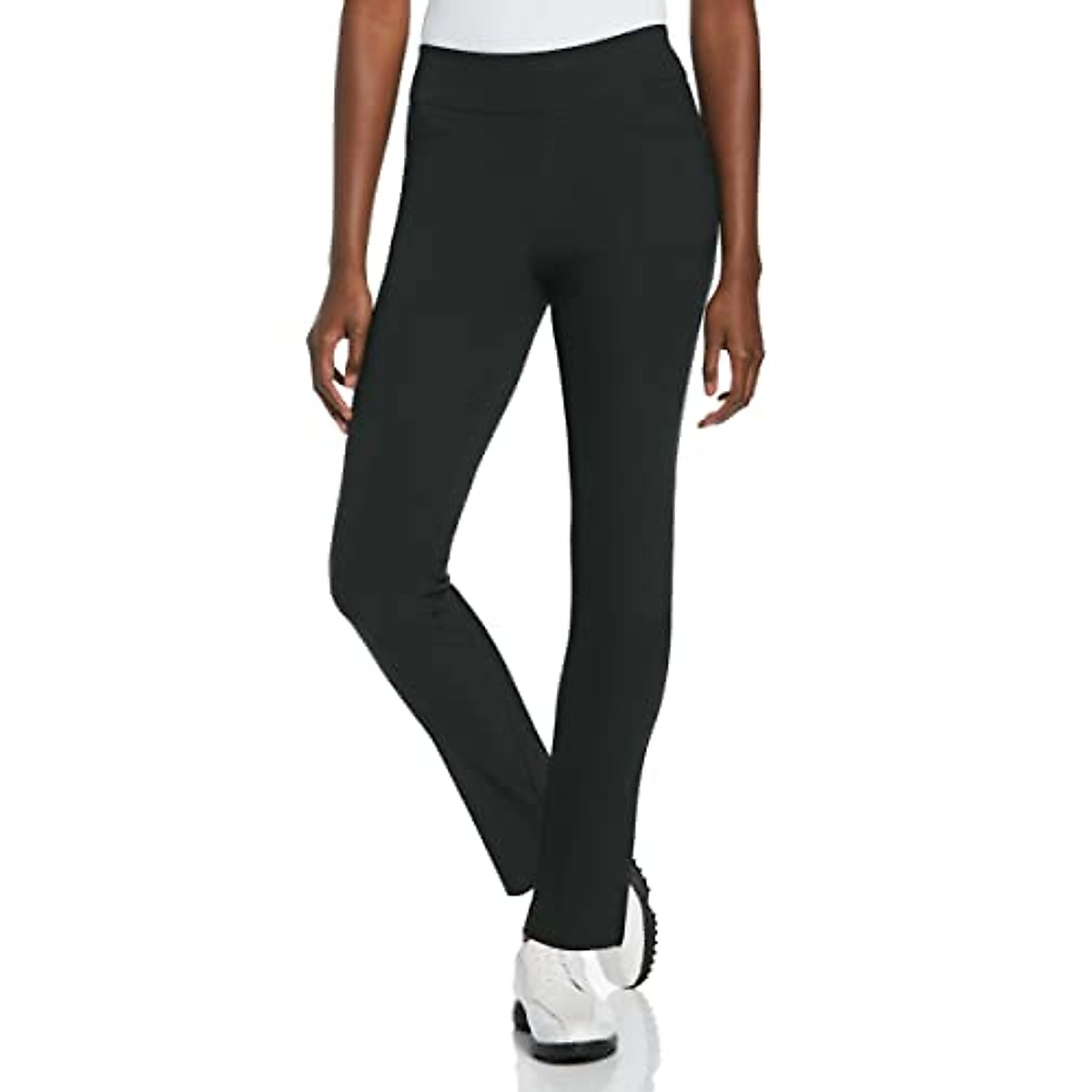 PGA TOUR Women's Regular Pull-on Golf Pant with Tummy Control (Size X-Small-Xx-Large), Black
