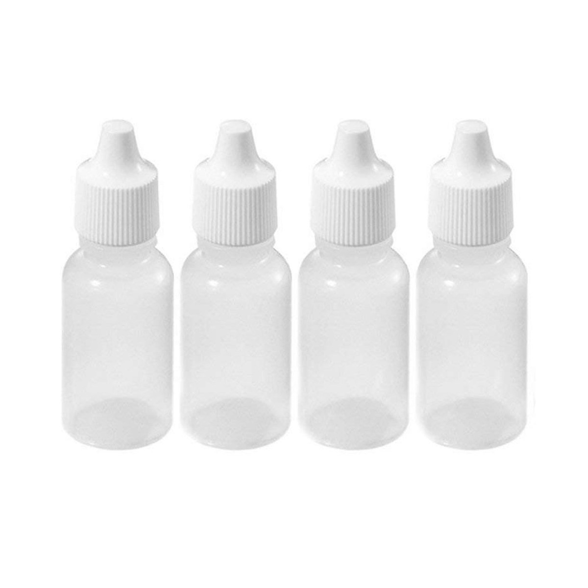 12PCS 30Ml/1Oz Empty Refillable Eye Liquid Dropper Dropping Bottle Portable Soft Squeezable Clear Plastic Dropper Vials Sample Packing Bottles with Plug and Screw-on Lid