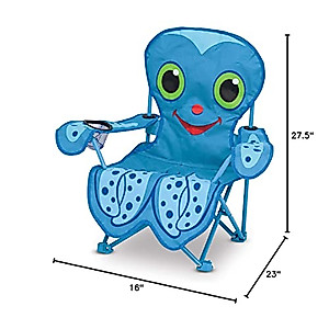 Melissa & Doug Sunny Patch Flex Octopus Folding Beach Chair For Kids (Frustration-Free Packaging)