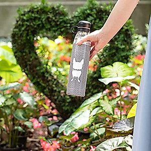 French Bull French Twist Vacuum Insulated Water Bottle - 25 Oz Stainless Steel Water Bottle with Leak Proof Lid - Doubles as a Drinking Cup, Reusable, BPA Free, Sweatproof for Everyday Use – Ziggy