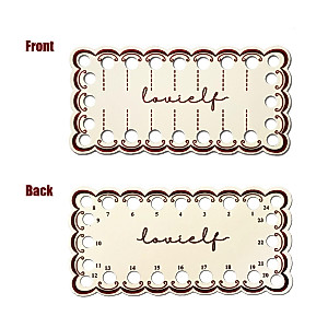 lovielf 12 Pack Embroidery Thread Organizer Cards, Embroidery Floss Organizer Holder Positions Cross Stitch Bobbin, Sewing Storage, Cardboard Floss Bobbins, Thread Keeper (12 pcs (Set A))