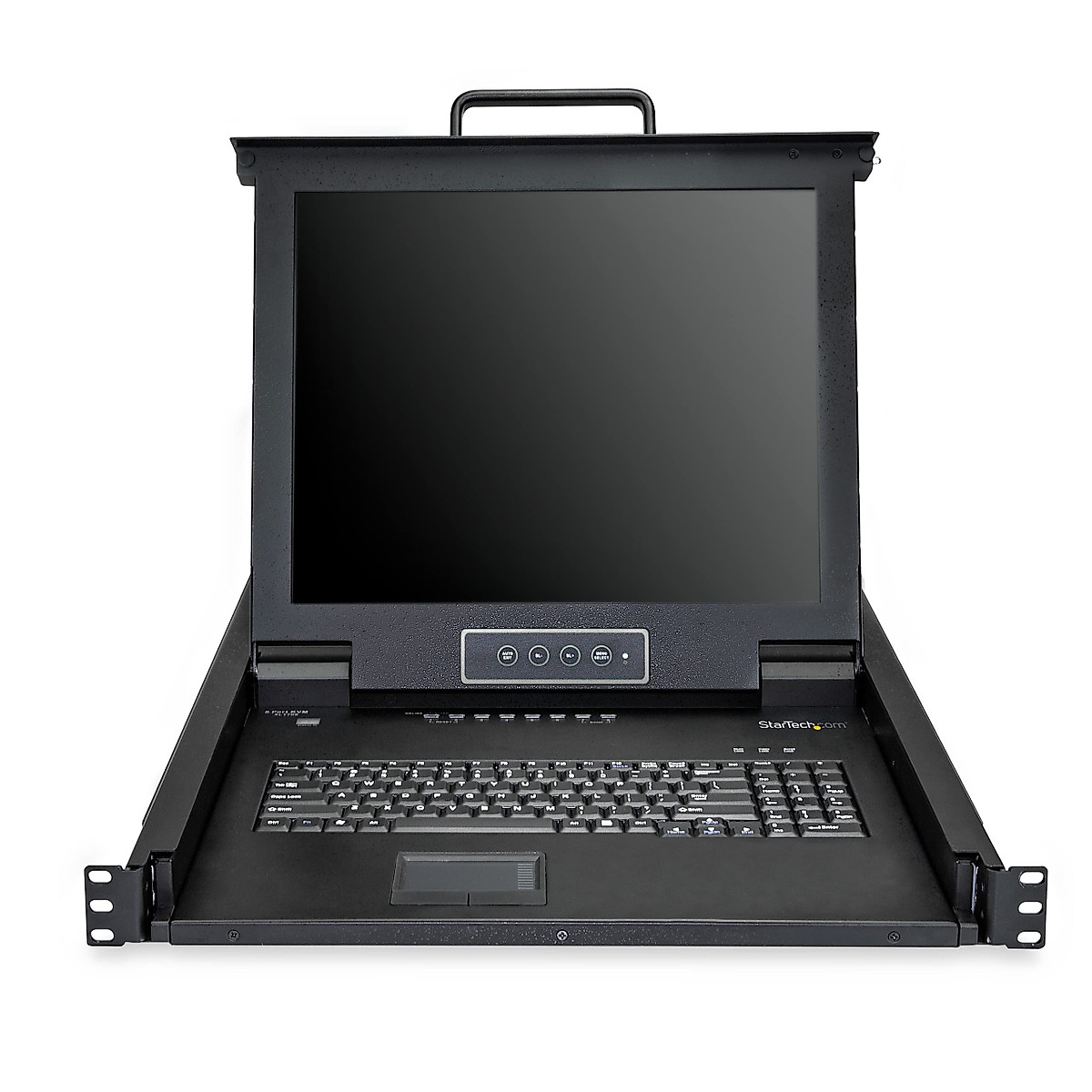 StarTech.com 8 Port Rackmount KVM Console w/ 6ft Cables - Integrated KVM Switch w/ 17" LCD Monitor - Fully Featured 1U LCD KVM Drawer- OSD KVM - Durable 50,000 MTBF - USB + VGA Support (RKCONS1708K)