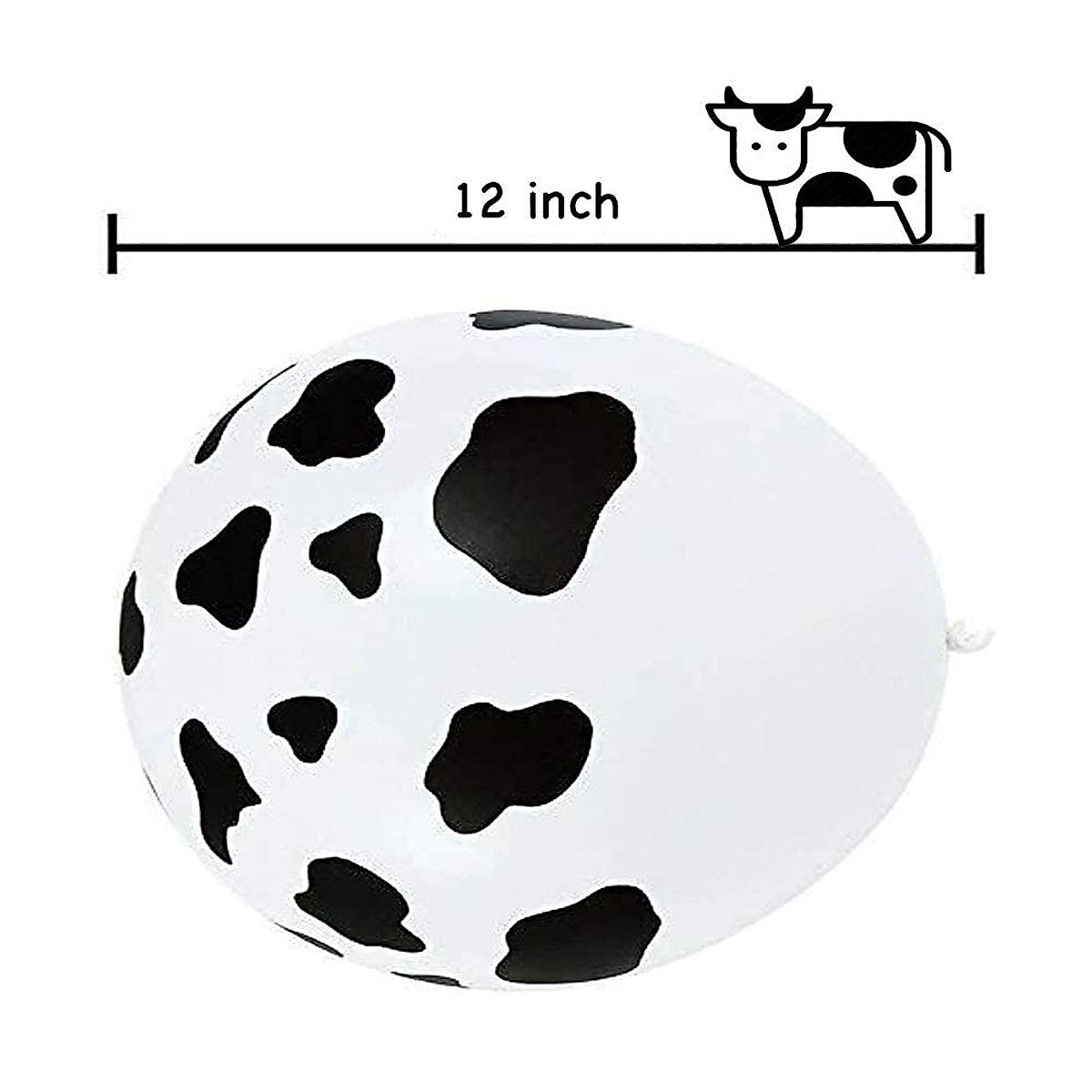 50 PCS Cow Balloons Funny Cow Print Balloons For Children's Party Western Cowboy Theme for Kids Birthday Party Favor Supplies Decorations Cowboy Birthday Balloons