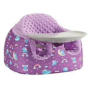 Zooawa Seat Cover Compatible with Bumbo Multi Seat, Baby Seat Cover Elephant Children Chair Protector Washable Baby Booster Seat Accessory, Girl Boy Seat Cover Compatible with Bumbo Chair, Purple