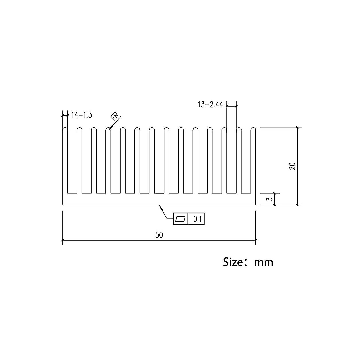 Awxlumv 4PCS 50mm Aluminum Heatsink Kit 50x50x20mm/ 1.57" (L) x 1.57"(W) x 0.79"(H) Heat Sink Cooler for GPU CPU Peltier Plate Module Router Amplifier Led Chipset Heat Radiator Cooling Fin (Sliver)
